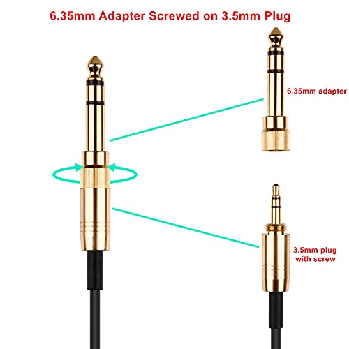 weishan HD599 SE Coiled Audio Cable Replacement for Sennheiser HD598, HD599, HD569, HD579, HD518 Headphones, 2.5mm to 3.5mm Extension Aux Cord Wire 5ft to 16ft