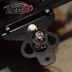 LCGP 3-Way Trailer Hitch Adapter, Steel Hook Mounting with Bolts, Suitable for ATV Lawn Mower Golf Cart Yard Cart Garden Tractor Flat Towing Ball Installation