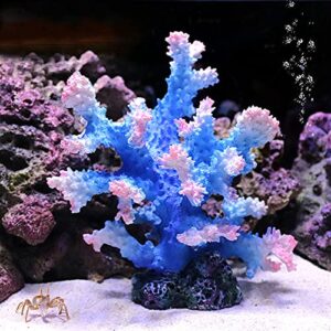 Besimple Aquarium Coral Ornament, Polyresin Coral Decor for Fish Tank Decoration Aquarium Landscape