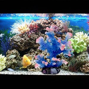 Besimple Aquarium Coral Ornament, Polyresin Coral Decor for Fish Tank Decoration Aquarium Landscape