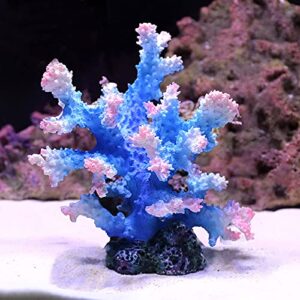 Besimple Aquarium Coral Ornament, Polyresin Coral Decor for Fish Tank Decoration Aquarium Landscape