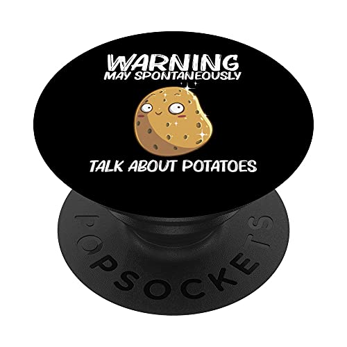 Cute Potato Gift For Men Women Vegetable Baked Potato Lovers PopSockets Swappable PopGrip