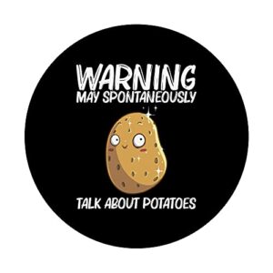 Cute Potato Gift For Men Women Vegetable Baked Potato Lovers PopSockets Swappable PopGrip