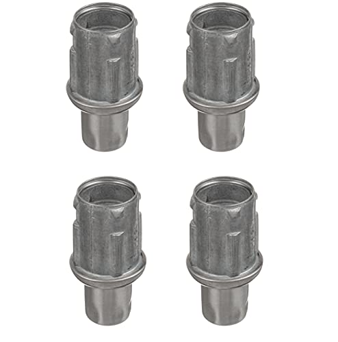 Stainless Steel Adjustable Bullet Feet for 1-5/8" O.D Tubing | Set of 4