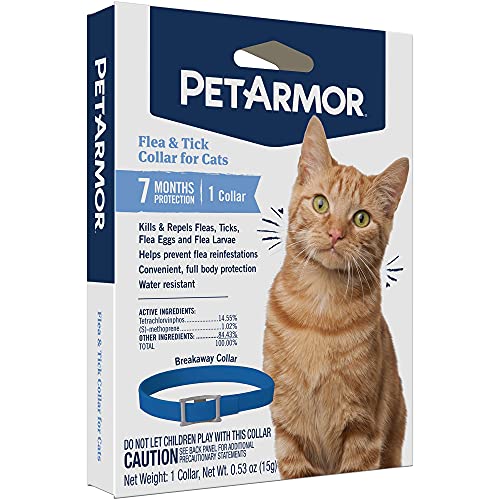 PetArmor Flea and Tick Collar for Cats, 1 Count