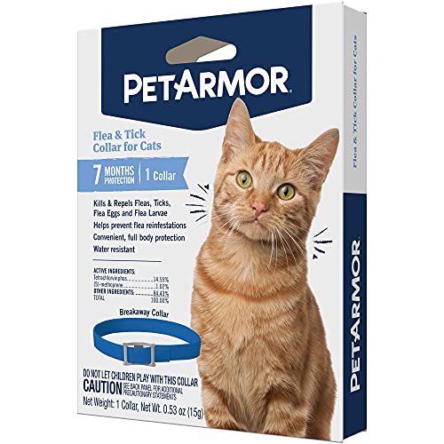 PetArmor Flea and Tick Collar for Cats, 1 Count