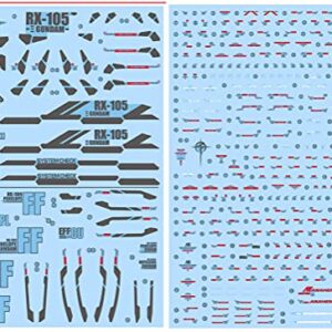 ANSAI High Precision Decals Decal for HGUC 1/144 XI VS Penelope Scale Model kit Sticker (H35 (2 Sheets))