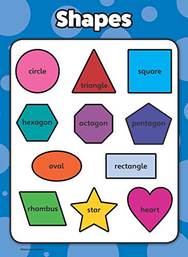 Palace Learning 5 Pack - Preschool Curriculum Kit on CD & ABC Alphabet + Numbers 1-10 + Shapes + Colors Poster Set (LAMINATED, 18” x 24”)