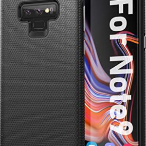 Rayboen for Samsung Galaxy Note 9 Case, Dual Defender Durable Designed Shockproof Anti-Scratch Phone Case, Dual Layer Heavy Duty Protection Cover for Samsung Galaxy Note 9 6.4 inch,Black