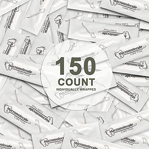 150 Pack Dental Floss Picks Individually Wrapped, Floss Single Bag, Travel Dental Floss, Unflavored Floss Picks, Dental Flossers, Floss Sticks, Tooth Floss, Dental Picks Disposable