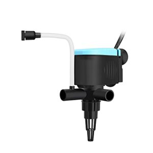 kulife aquarium powerhead 130 gph circulating water pump for 10-40 gallon fish tanks with aerating features