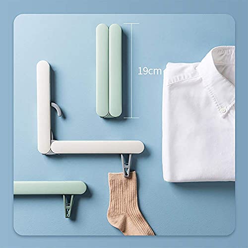 Portable Folding Travel Hangers (4 Pcs) | Lightweight Clothes Hangers for Travel, Outdoor, and Home Use | Foldable Clothes Drying Rack with Storage Pouch