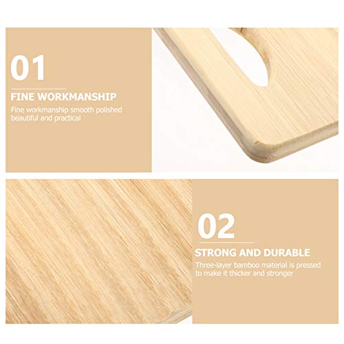 Cabilock Bamboo Washboard Clothes Washboard Anti Slip Laundry Cleaning Board Manual Clothes Washing Tool for Home School 50X17CM