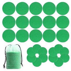 bwlky 50pcs carpet markers classroom carpet floor dots circles spots for kids, students, teachers, preschool kindergarten, education supplies, green