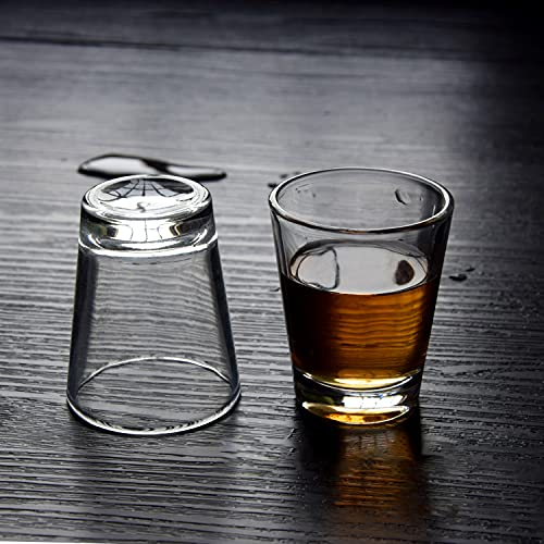 Encheng 2oz Shot Glasses,Liqueue Glasses Spirits Glasses,Cordial Glass Tequila Shooter Glass,Small Alcholo Glass Cups,Shot Cups Whisky Glass Vodka Glass,Mini Drinking Cups 42pack