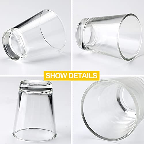 Encheng 2oz Shot Glasses,Liqueue Glasses Spirits Glasses,Cordial Glass Tequila Shooter Glass,Small Alcholo Glass Cups,Shot Cups Whisky Glass Vodka Glass,Mini Drinking Cups 42pack