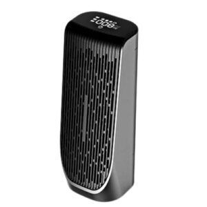 reffair ax60 smart car air purifier | air quality display | true hepa filter | twin-turbo fan | auto mode