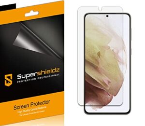 (6 pack) supershieldz designed for samsung galaxy s21 fe 5g [not fit for galaxy s21] screen protector, high definition clear shield (pet)