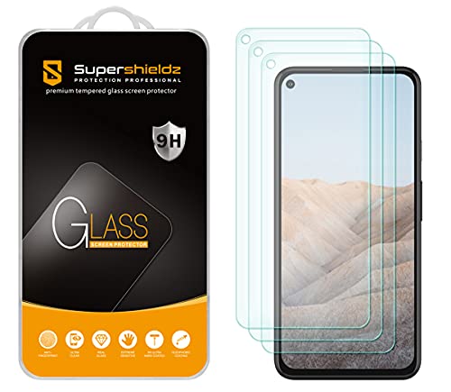 Supershieldz (3 Pack) Designed for Google Pixel 5a 5G Tempered Glass Screen Protector, Anti Scratch, Bubble Free