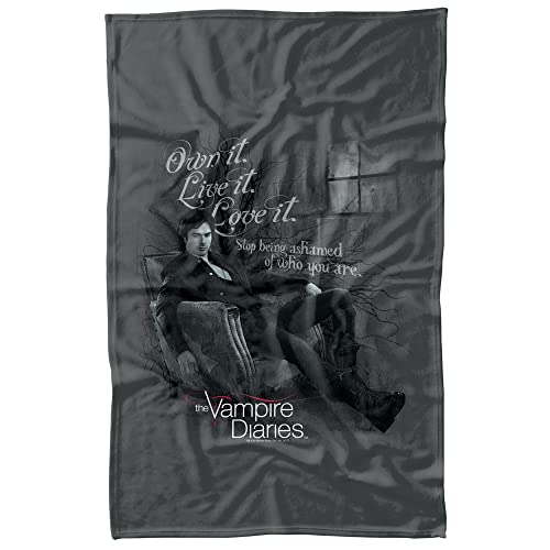 LOGOVISION Vampire Diaries Be Yourself Fleece Blanket 36" x 58",Be Yourself