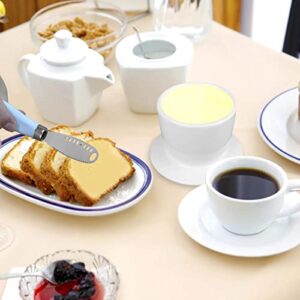 French Butter Keeper Crock Dish with Knife for Soft Butter-No more Hard Butter Anymore