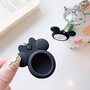 Cocomii 3D AirTag Case - 4 Pack 3D Cartoon - Slim - Lightweight - Matte - Keychain Ring 3D Cartoon Characters Cartoon - Minimalist Luxury Aesthetic Case Cover Compatible with Apple AirTag (Mickey)