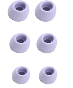 jnsa silicone eartips replacement for galaxy buds pro earbuds , s/m/l 3 size 3 pairs ,fit in the case, earbuds ear gels ear tips, violet