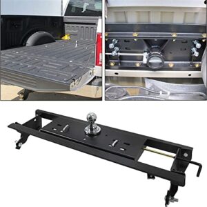 ECOTRIC 2-5/16" Double Lock Gooseneck Trailer Hitch Kit Compatible with 2015-2020 Ford F150