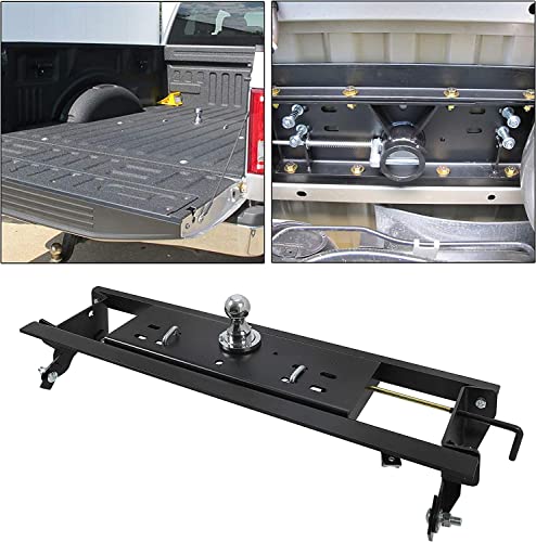 ECOTRIC 2-5/16" Double Lock Gooseneck Trailer Hitch Kit Compatible with 2015-2020 Ford F150