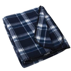 50x60 Throw Blankets, Plaid Fleece Throw Blankets for Bedroom, Couch, Livingroom, Chair, Pets, Outdoors