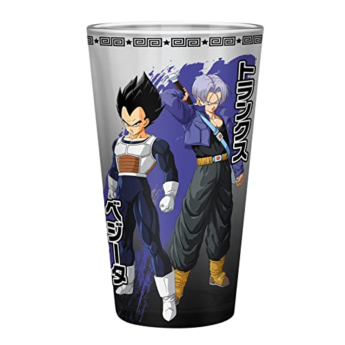 ABYstyle Dragon Ball Z: Kakarot Saiyans 1 Glass Pint Size Drinking Glass 14 Oz DBZ Drinkware Home Essentials DBZ Anime Manga Gifts