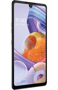 lg lgq730tmanb (lm-q730) lg stylo 6 6.8" fhd+ screen 64 gb internal storage 3gb ram 13mp, 5mp wide, 5mp depth rear cameras, 13mp selfie camera android 10 boost mobile