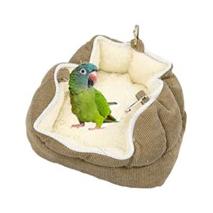 Bird Soft Nest Hanging Hammock Bed Toy for Parrot Parakeet Cockatiel Conure Cockatoo Amazon Lovebird Finch Canary Budgie Hamster Rat Gerbils Chinchilla Cage Perch