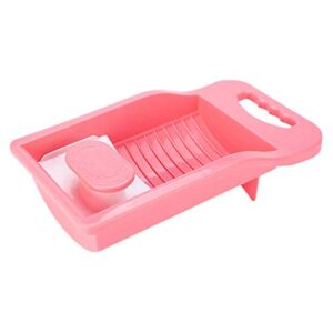 doitool non-slip washing washboard plastic home laundry washboard mini washboard for kids shirts