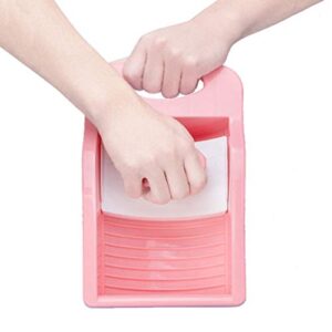 DOITOOL Non-Slip Washing Washboard Plastic Home Laundry Washboard Mini Washboard for Kids Shirts