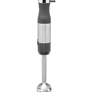 GE Immersion Blender | Handheld Blender for Shakes, Smoothies, Baby Food, Soups & More | 2-Speed Functionality | Easy Clean Kitchen Essentials | 500 Watts | Stainless Steel