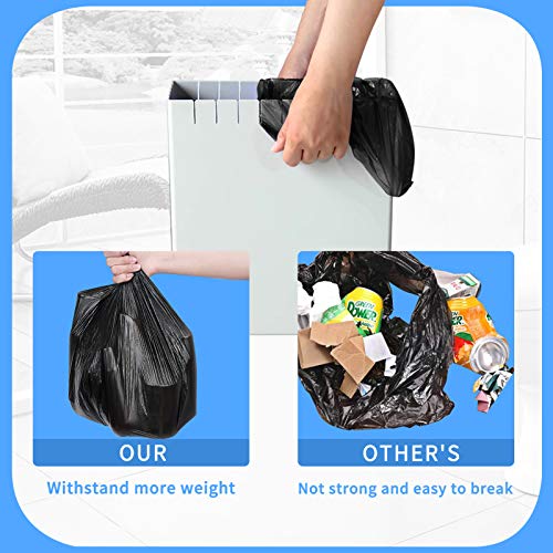 Homelove 6 Gallon Trash Bags,100 Counts, Unscented Thick Garbage Bags Wastebasket Bin Liners Plastic Trash Bags for Home Waste Bin,Bathroom Bedroom Office Kitchen Trash Can Liners(5 Rolls)