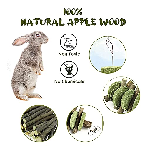 Calymmny Extra Large Rabbit Grass House and Hideout, 16 PCS Bunny Chew Toys- Handmade Woven Hay Bed Natural Edible Grass Hut for Rabbit Guinea Pig Chinchilla to Play Sleep Eat (Large)