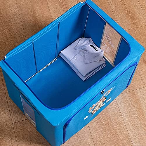 ZyHMW Large Foldable Clothing Storage Bags 3PCS, 66L Clothes Storage Bins, Thick Fabric Closet Organizers and Storage