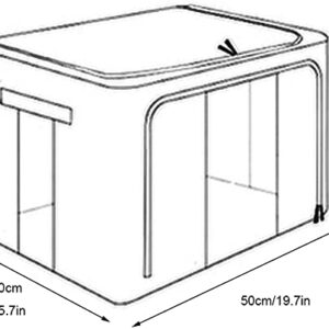 ZyHMW Large Foldable Clothing Storage Bags 3PCS, 66L Clothes Storage Bins, Thick Fabric Closet Organizers and Storage