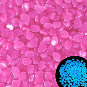 kaiyuan dynasty glow in the dark rocks 100pcs pink glow stones, glowing rocks for fish tank