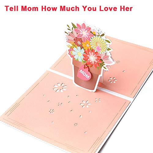 Mothers Day Card From Daughter Son, Mothers Day Pop Up Card With Envelopes, Happy Funny Mothers Day Card, Mothers Day Gifts, Birthday Card, Thanksgiving Cards, Thank You card.