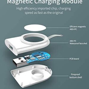 Charger for Apple Watch, Travel Car Charger, Portable USB Wireless Magnetic Fast Charging Compatible with for Apple Watch Series SE 8 7 6 5 4 3 2