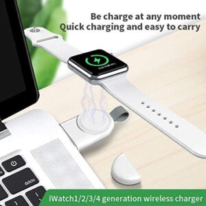 Charger for Apple Watch, Travel Car Charger, Portable USB Wireless Magnetic Fast Charging Compatible with for Apple Watch Series SE 8 7 6 5 4 3 2