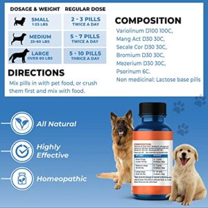 Demodectic Mange Relief for Dogs - All Natural Healthy Coat and Itch Relief for Puppy Mange, Canine Scabies and Walking Dandruff on Skin (450 Pills)