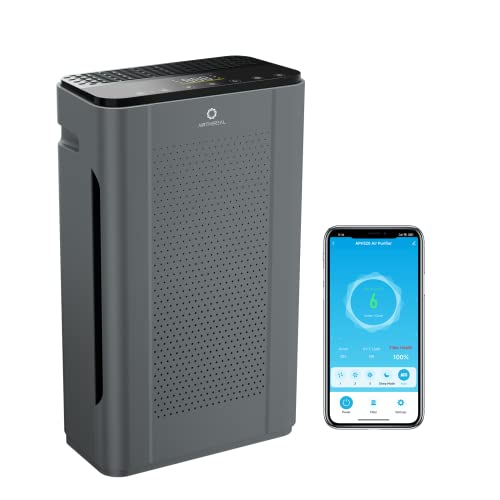 Airthereal APH320 WiFi Air Purifier for Home, Large Room - H13 True HEPA Filter, UV-C, Anion Function and Smart Auto Mode - Removes Allergies, Dust, Smoke, and Pollen, 188CFM - Pure Morning