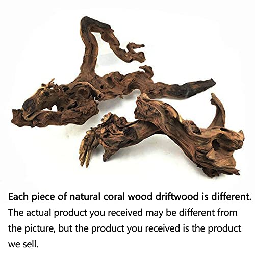 Hamiledyi Reptile Driftwood Decoration Natural Coral Driftwood Branches for Aquarium Reptiles Trunk Log Ornament Bendable Jungle Climbing Vines Decor for Bearded Dragon Lizad Amphibian Fish Tank