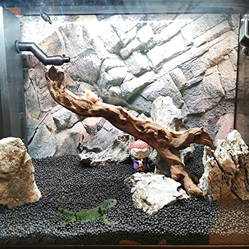 Hamiledyi Reptile Driftwood Decoration Natural Coral Driftwood Branches for Aquarium Reptiles Trunk Log Ornament Bendable Jungle Climbing Vines Decor for Bearded Dragon Lizad Amphibian Fish Tank