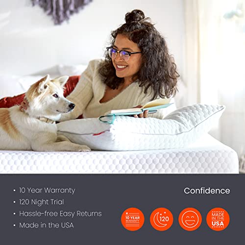 Layla The Essential Mattress 9 in | CertiPUR-US Certified Memory Foam | Get Improved Airflow with a Luxurious Feel | Fits All Sleeper Types | 10 Year Limited Warranty (Queen)