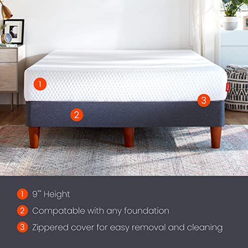 Layla The Essential Mattress 9 in | CertiPUR-US Certified Memory Foam | Get Improved Airflow with a Luxurious Feel | Fits All Sleeper Types | 10 Year Limited Warranty (Queen)